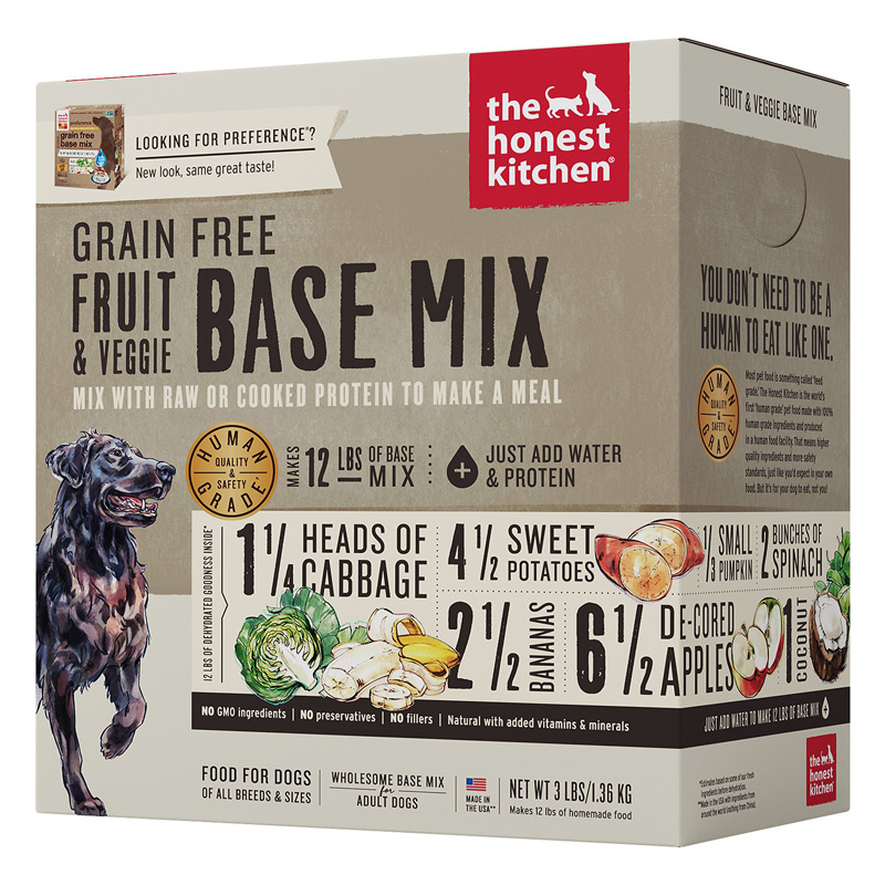 The Honest Kitchen Dehydrated Grain Free Fruit & Veggie Base Mix - Care ...