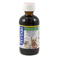 Pet-Tabs Iron-Plus Daily Liquid Vitamin-Mineral Formula for Dogs and ...